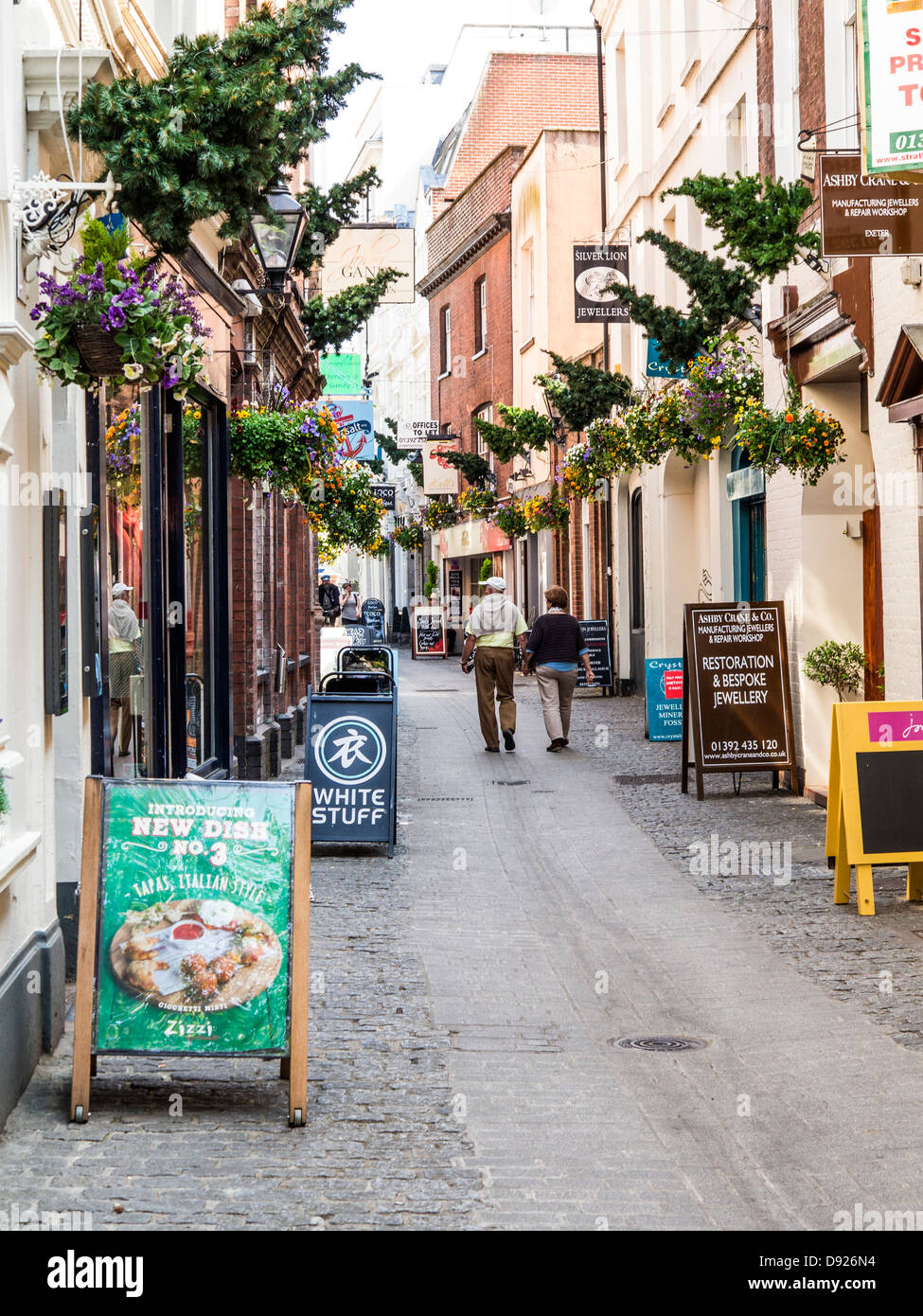 Gandy Street - shopping street with independent traders in Exeter ...