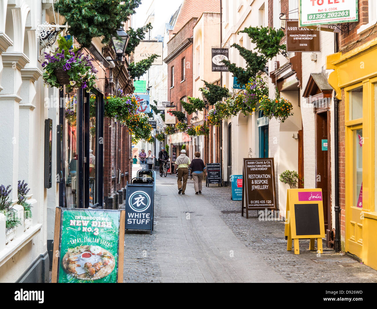 Gandy Street - shopping street with independent traders in Exeter ...