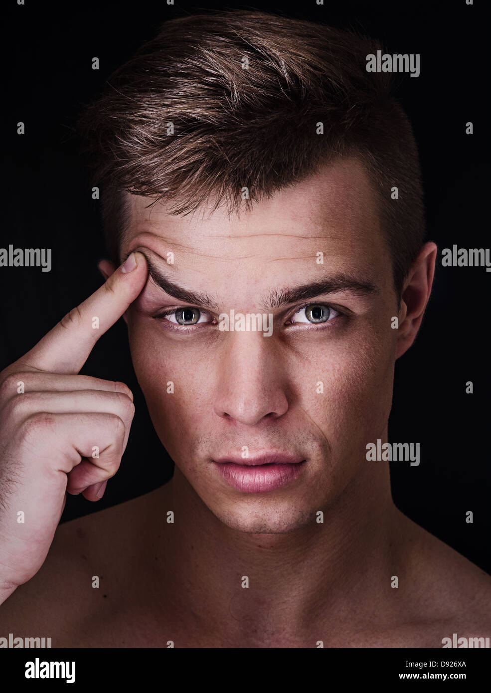 portrait of a young man in the esquire style Stock Photo - Alamy