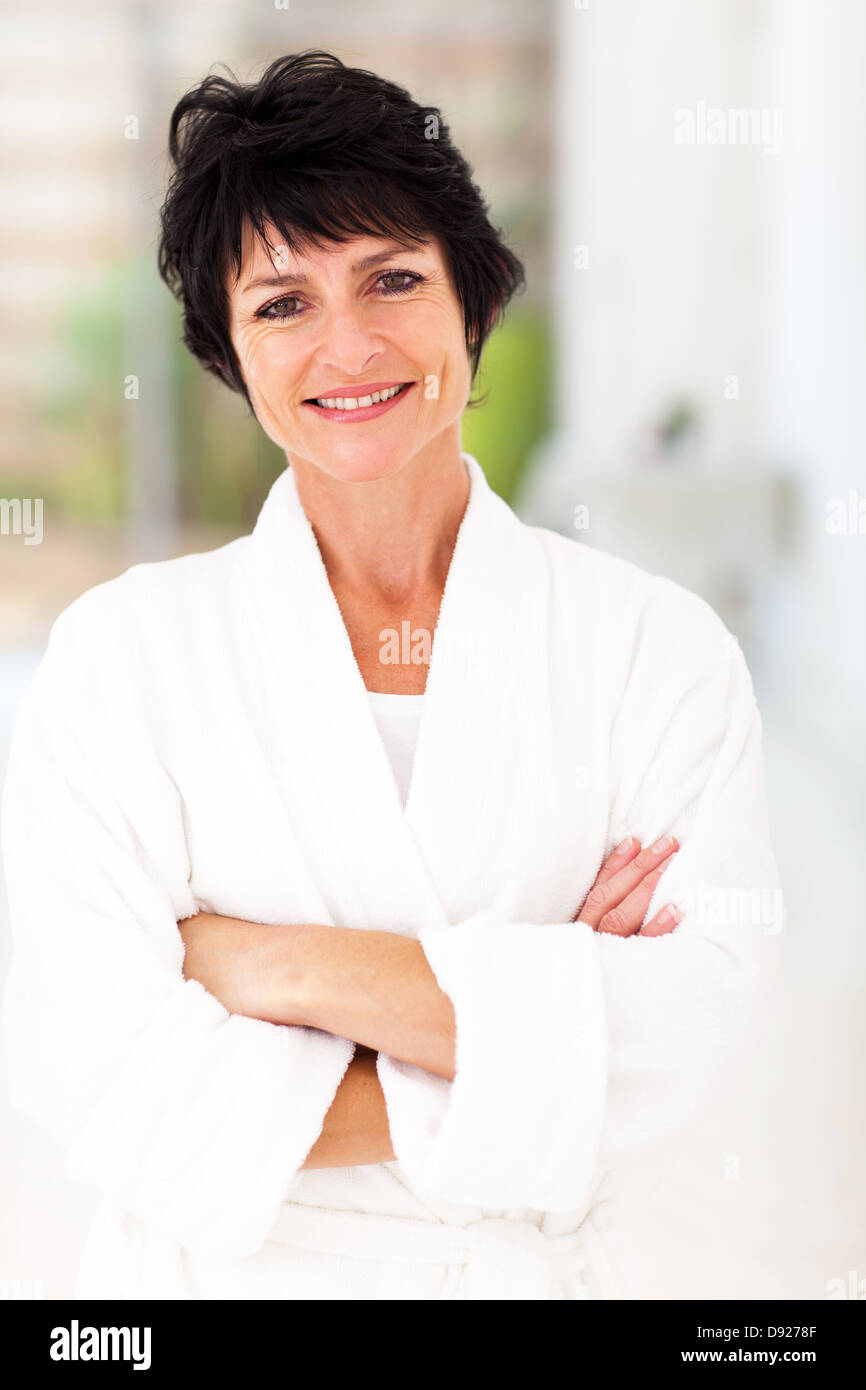 Cheerful beautiful woman in pajamas hi-res stock photography and images ...