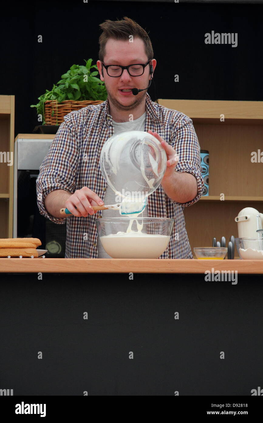 The Boy Who Bakes, Edd Kimber gives a baking demo at the inaugural ...
