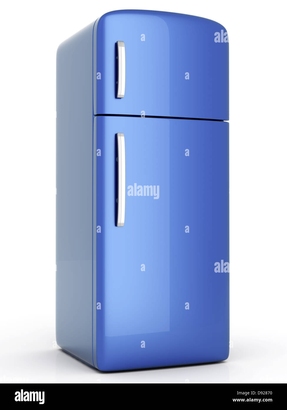 A classic Fridge. 3D rendered Illustration. Isolated on white Stock ...