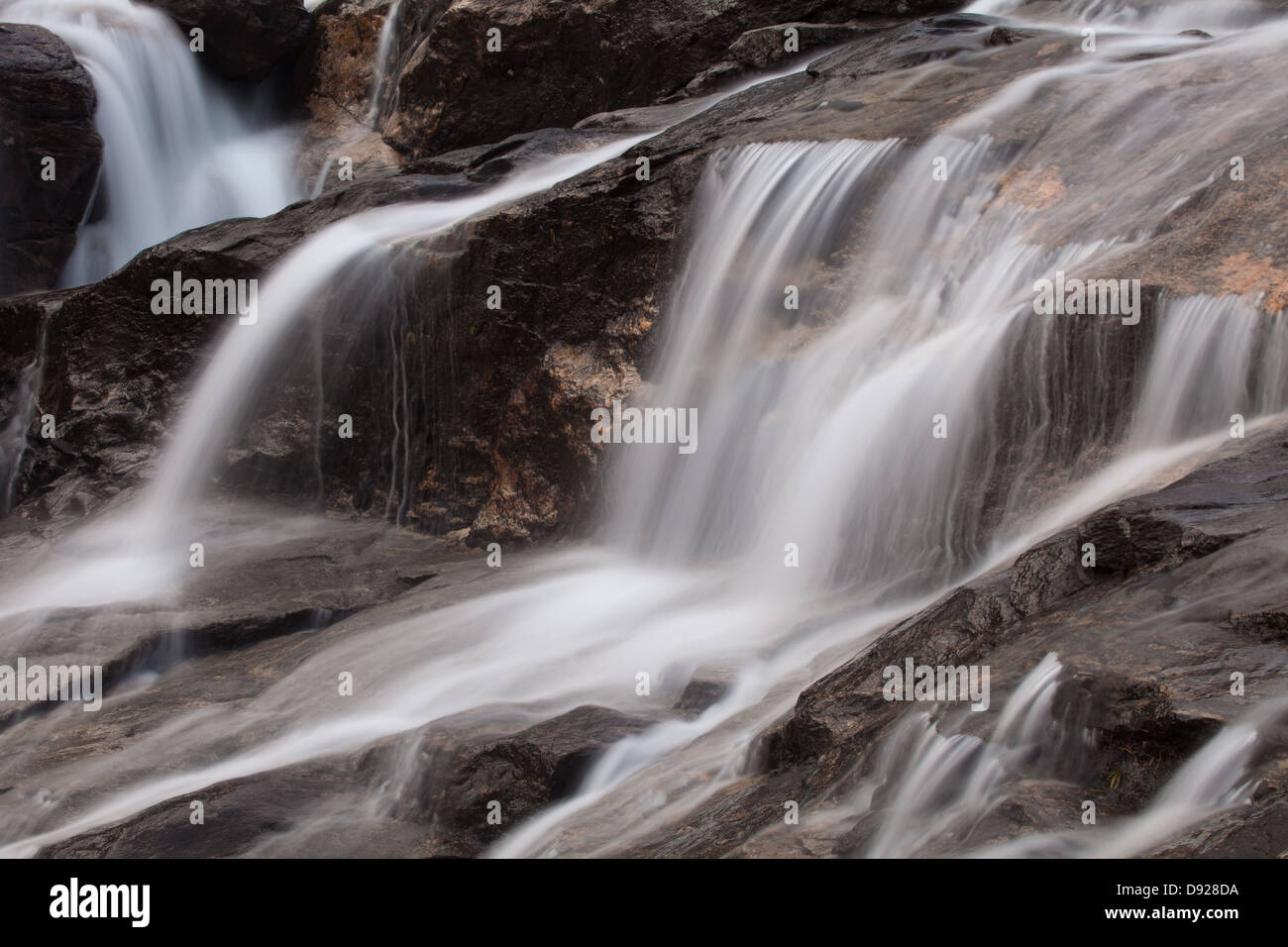 Waterfalls and river stream in Vengedalen, Rauma kommune, Møre og ...