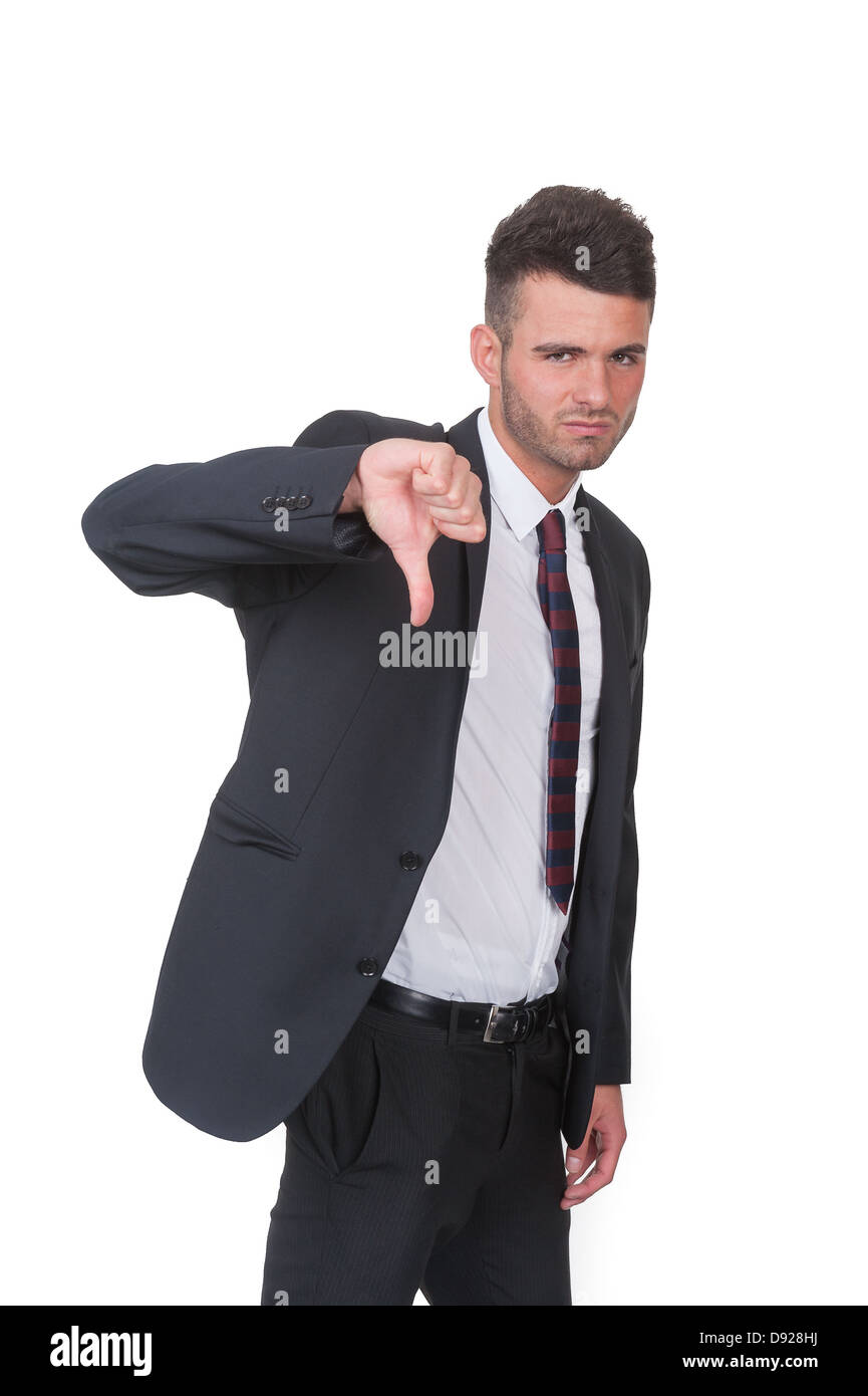 Businessman thumbs down hi-res stock photography and images - Alamy