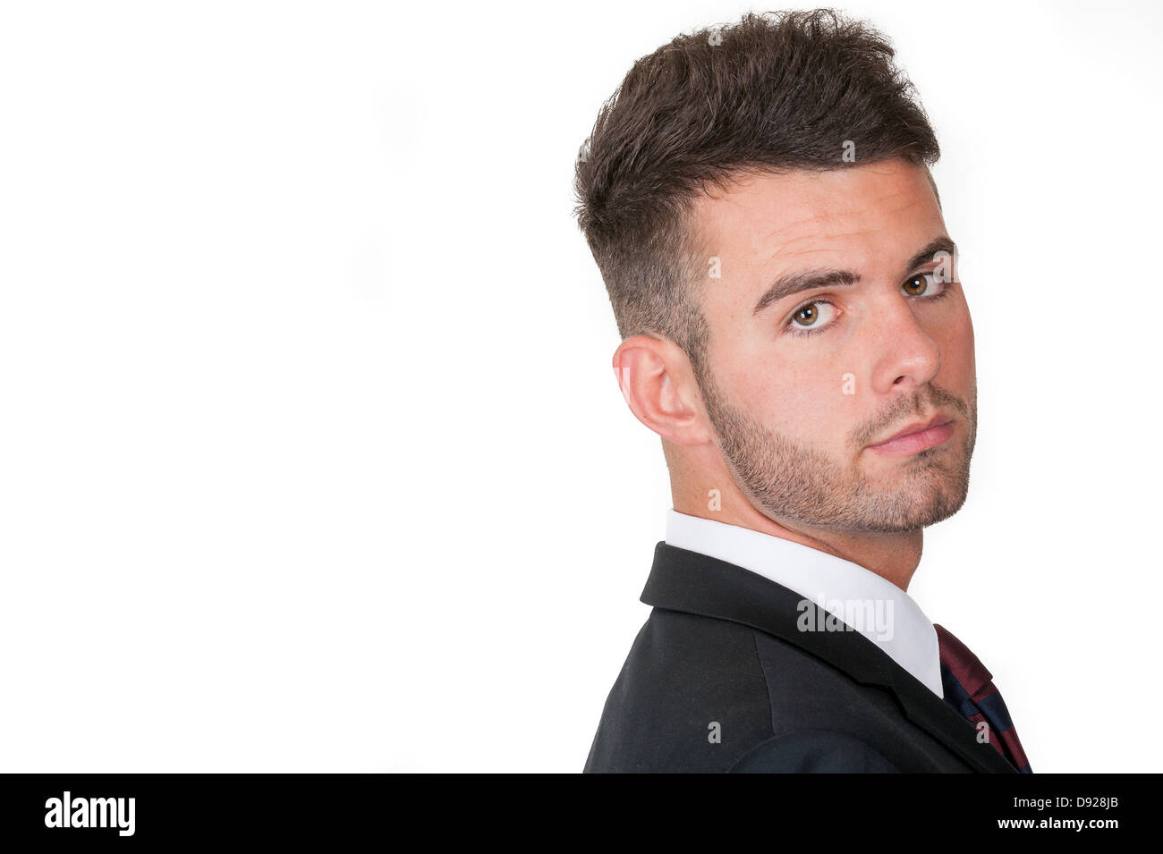 portrait of young businessman, isolated on white Stock Photo - Alamy