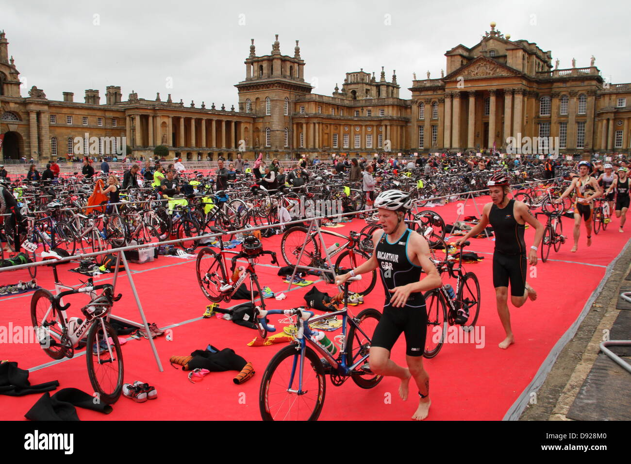 Oxford, England. 9 June 2013.Tom Bishop wins the male elite at Blenheim ...