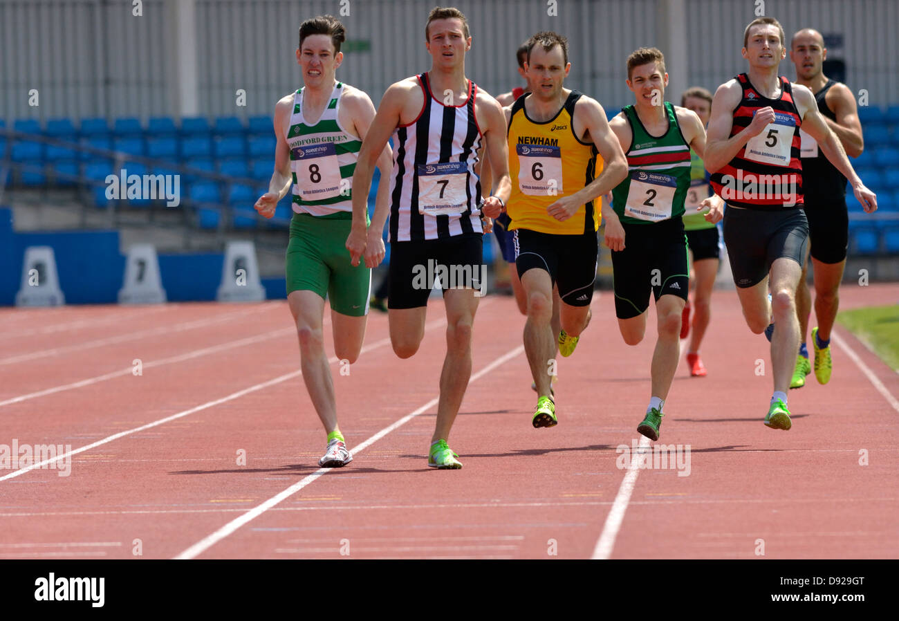 zachary randall (7) wins the 800m race at british athletics premiership ...
