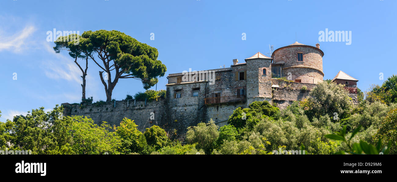 view of the castle Brown in Portofino Stock Photo - Alamy