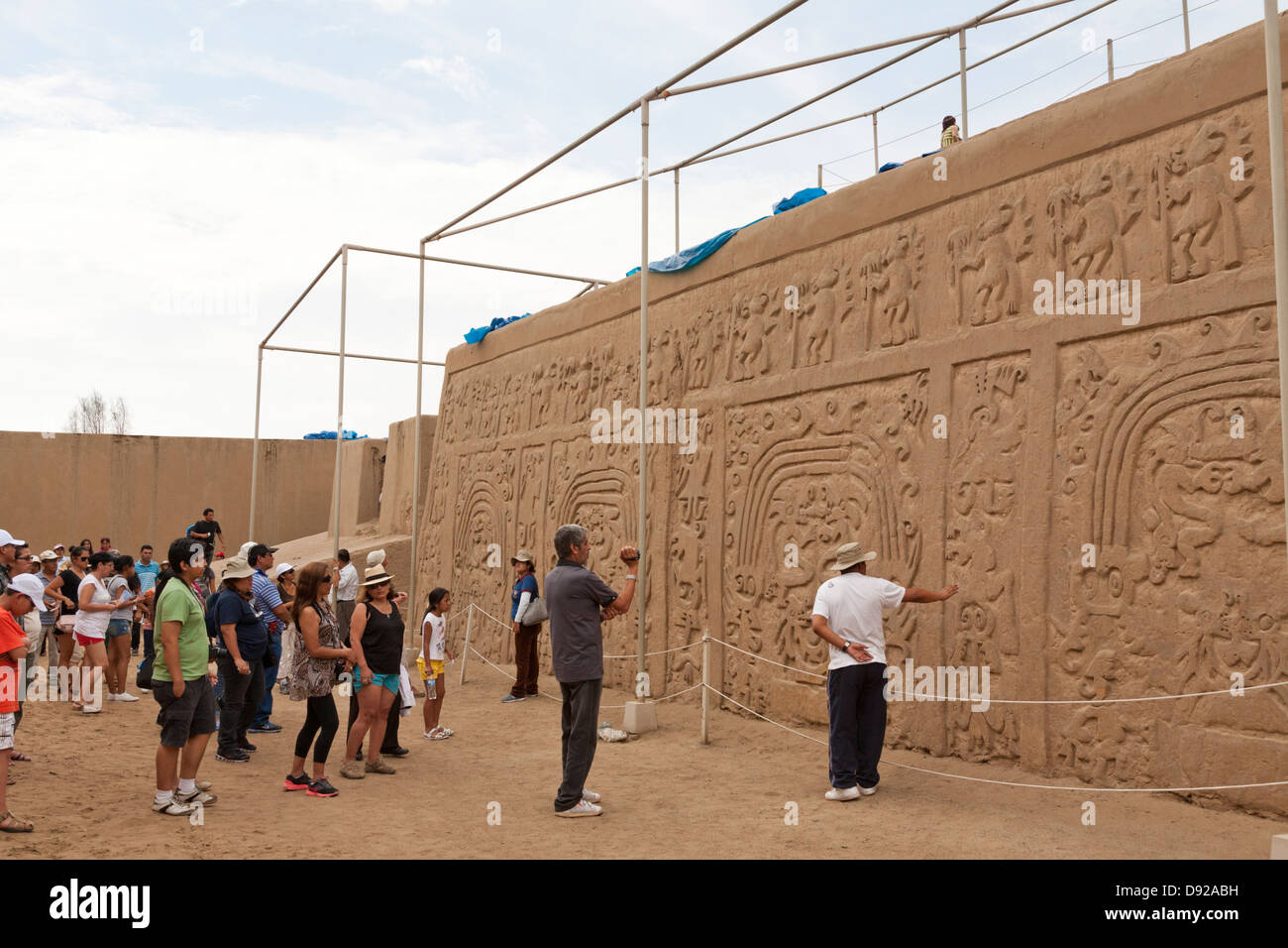 Huaca Arco Iris, Huaca El Dragon, Chan Chan, Trujillo, Peru Stock Photo ...