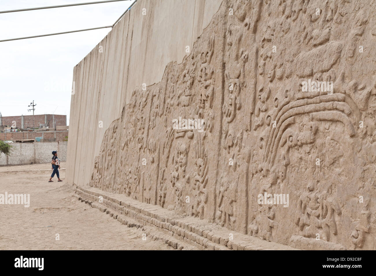 Huaca Arco Iris, Huaca El Dragon, Chan Chan, Trujillo, Peru Stock Photo ...