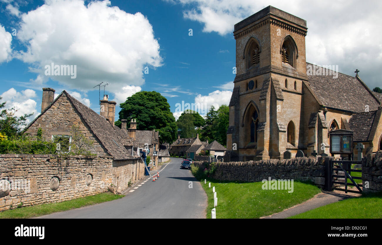 Snowshill Village Church in Summer Stock Photo - Alamy