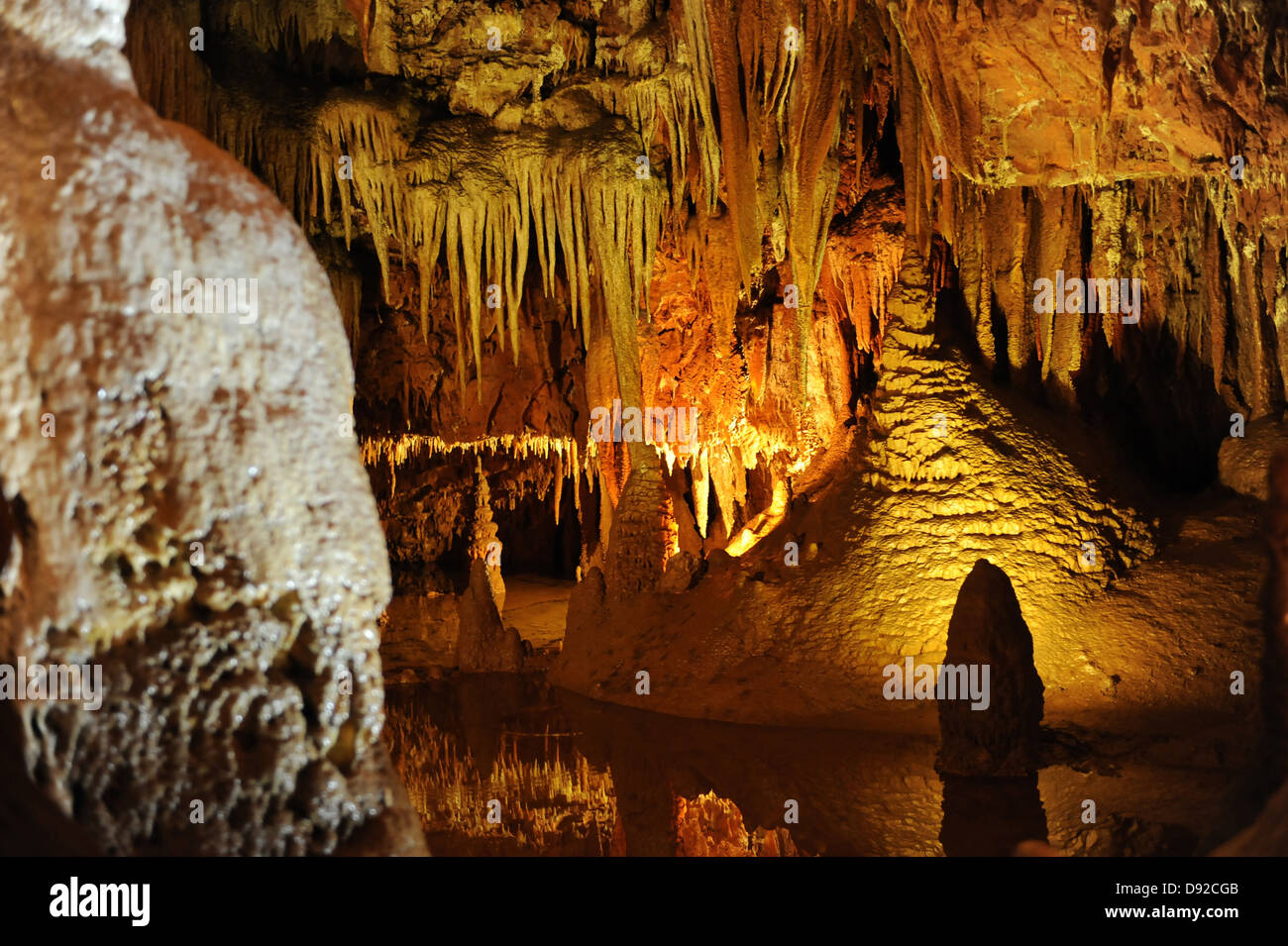 Jama Baredine flowstone cave, Porec, Istria, Croatia, Europe Stock ...