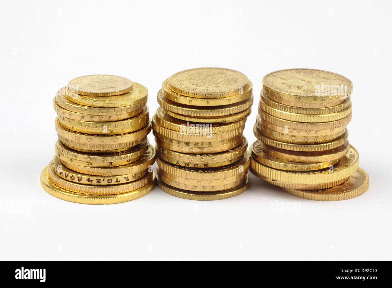 Shiny gold coin Cut Out Stock Images & Pictures - Alamy