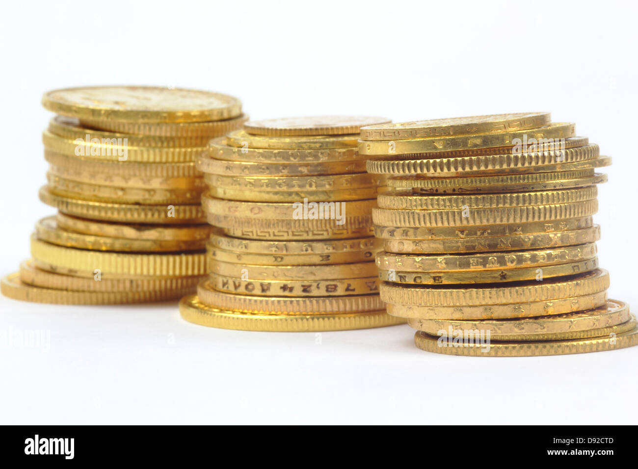 Shiny gold coin Cut Out Stock Images & Pictures - Alamy