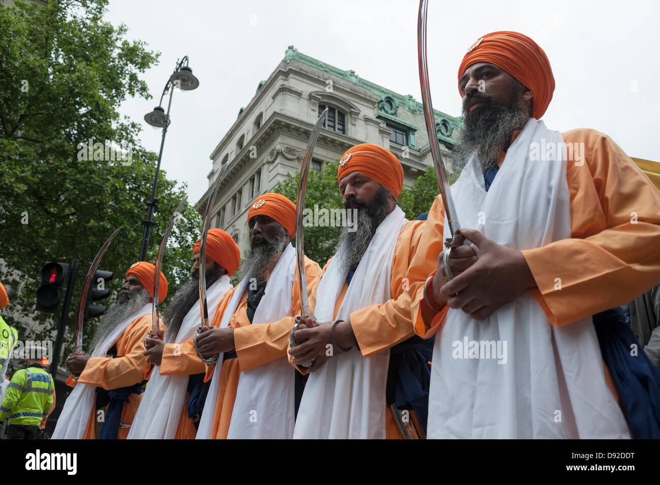 London, UK, 9th June, 2013. Tens of thousands of Sikhs attended a rally ...
