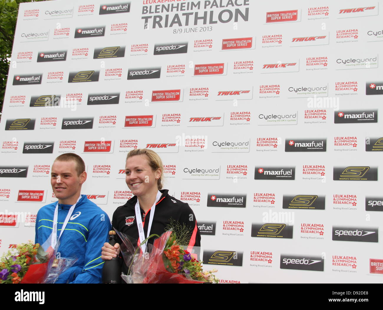 Oxford, UK. 9th June, 2013. Tom Bishop wins the male elite at Blenheim ...