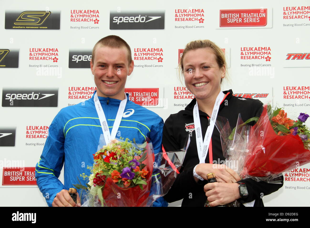 Oxford, UK. 9th June, 2013. Tom Bishop wins the male elite at Blenheim ...