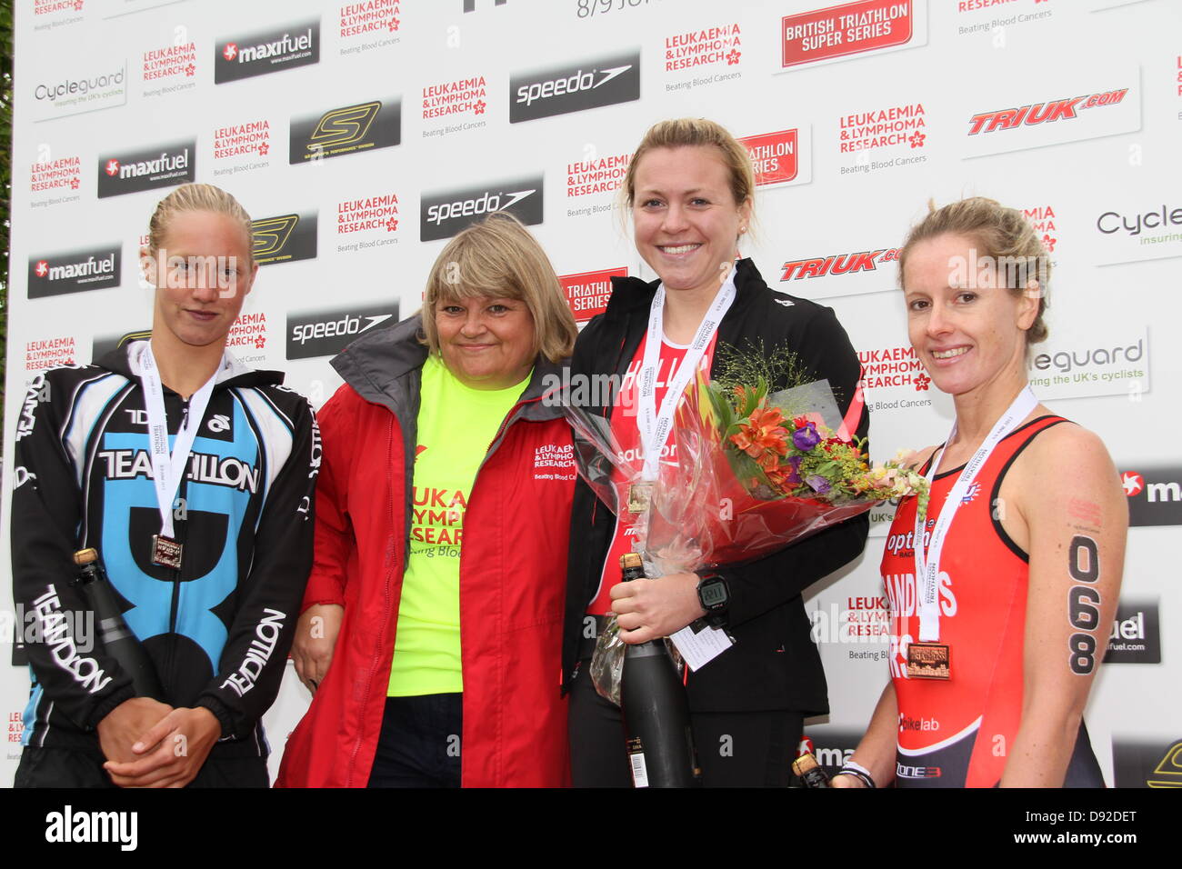 Oxford, UK. 9th June, 2013. Tom Bishop wins the male elite at Blenheim ...
