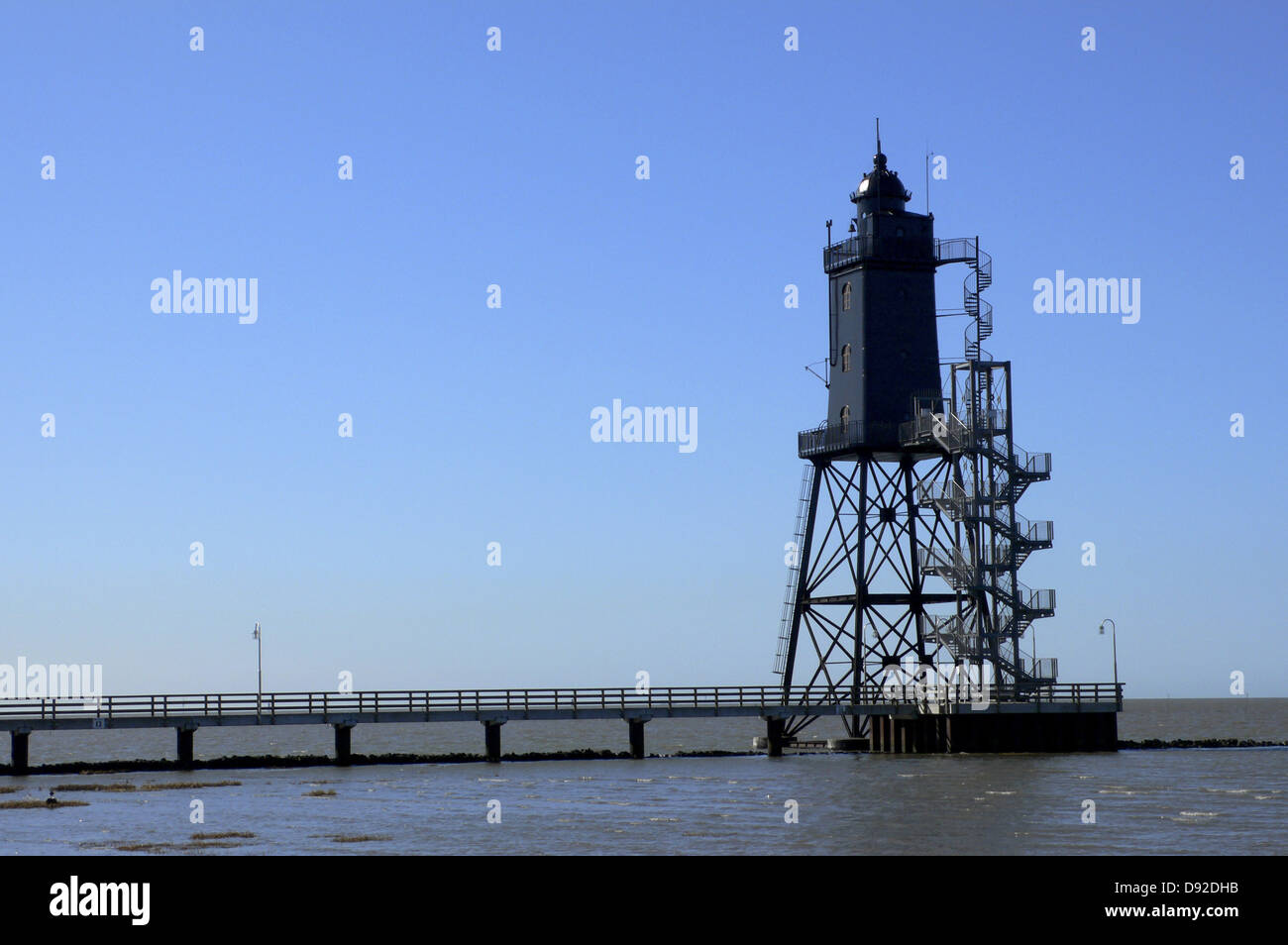 Obereversand lighthouse, Dorum, Cuxhaven district, Lower Saxony ...