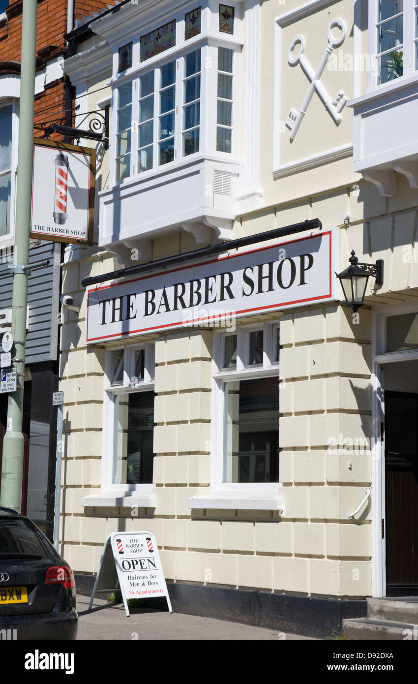 Barber town hi-res stock photography and images - Alamy