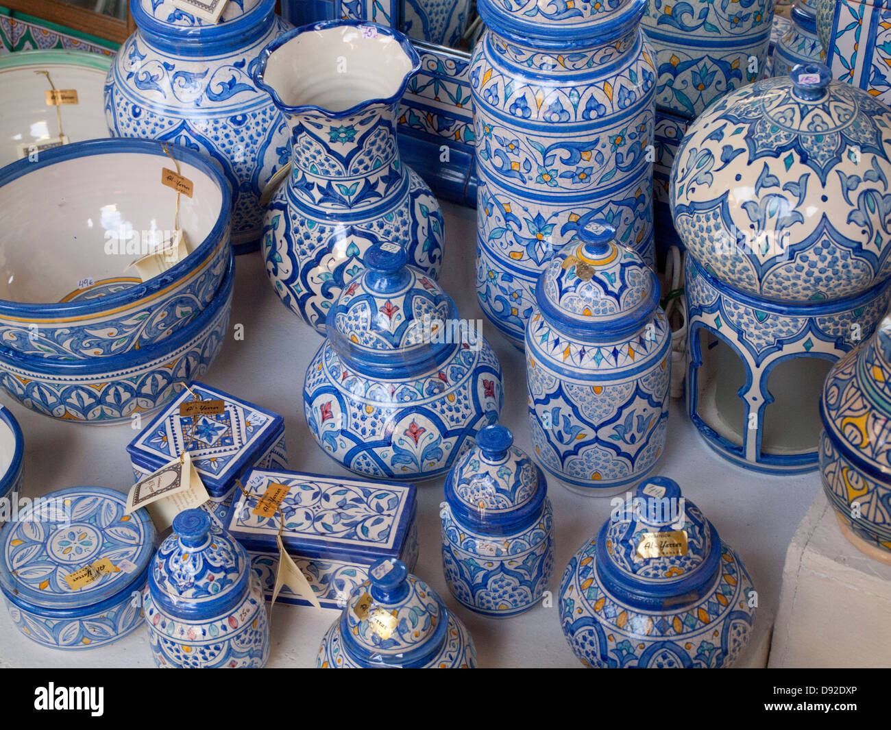 Blue clay pottery hi-res stock photography and images - Alamy