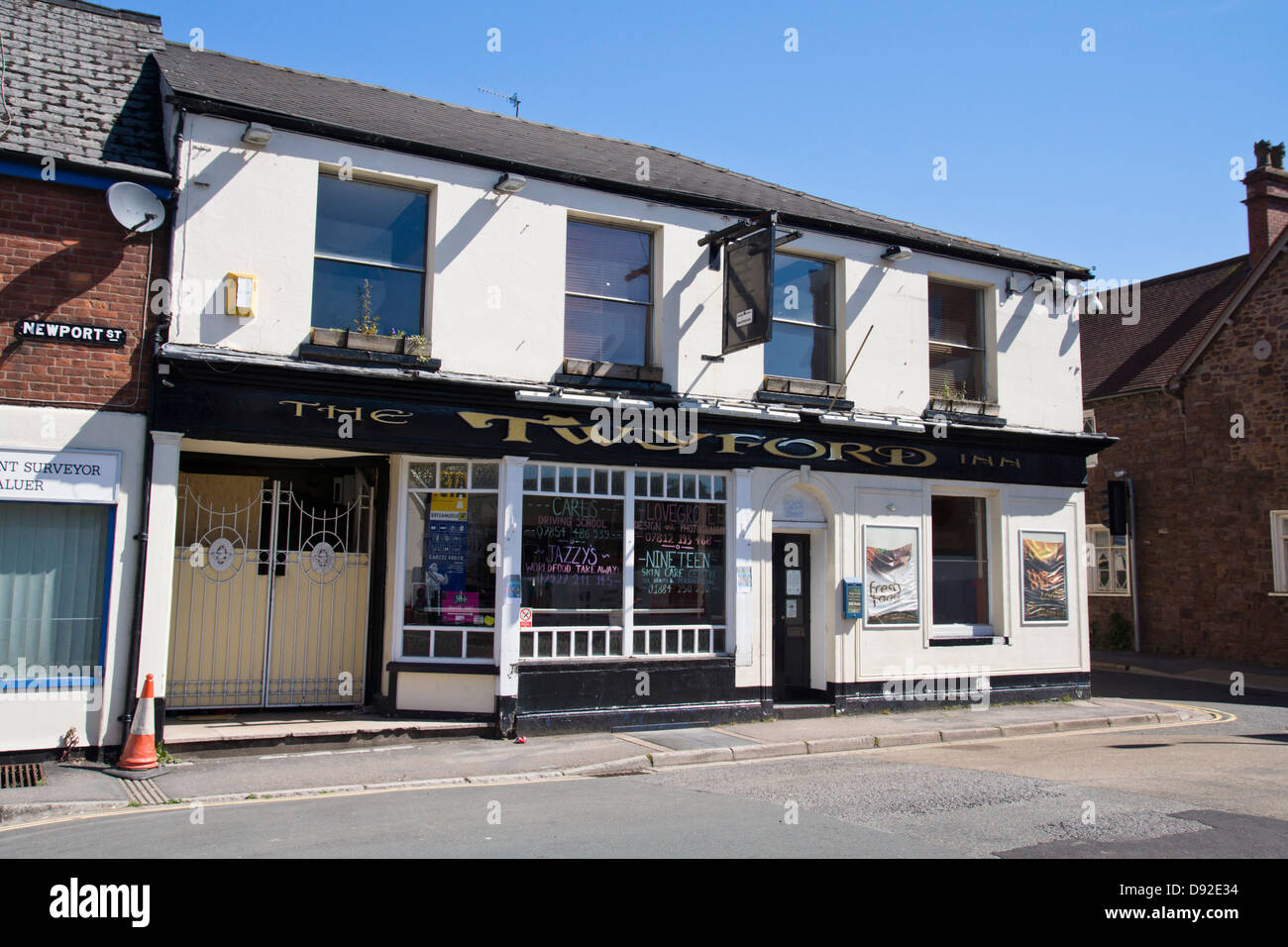 Tiverton a small town in Devon england UK Stock Photo - Alamy