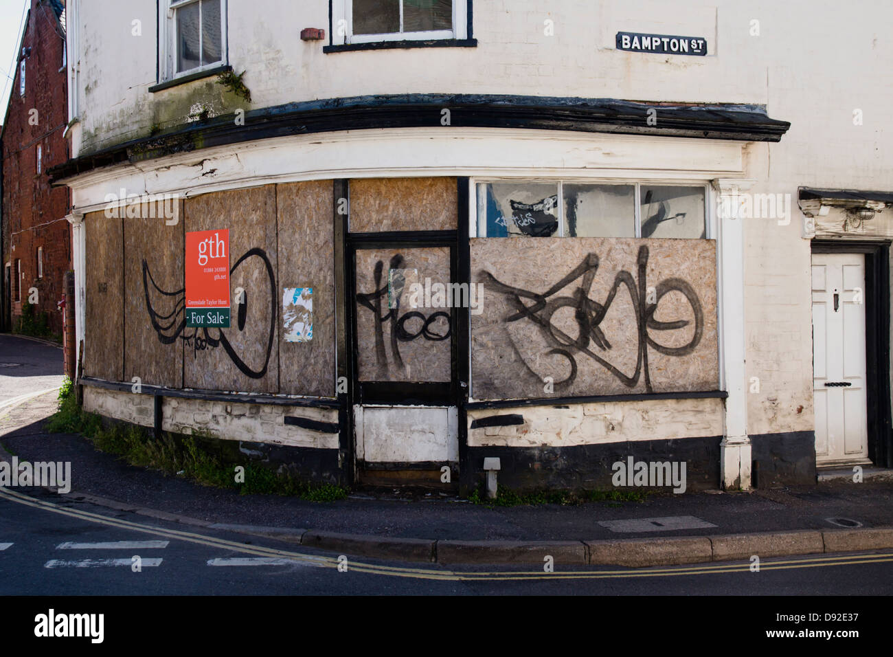 Tiverton a small town in Devon england UK Stock Photo - Alamy