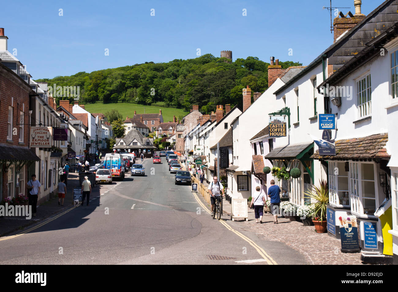 Dunster a village in somerset England UK Stock Photo - Alamy