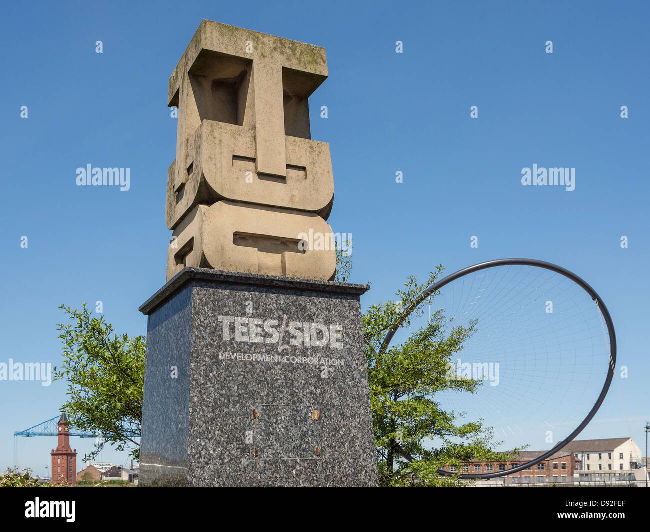 Teeside Development Corporation symbol dockside Middlesbrough UK Stock ...