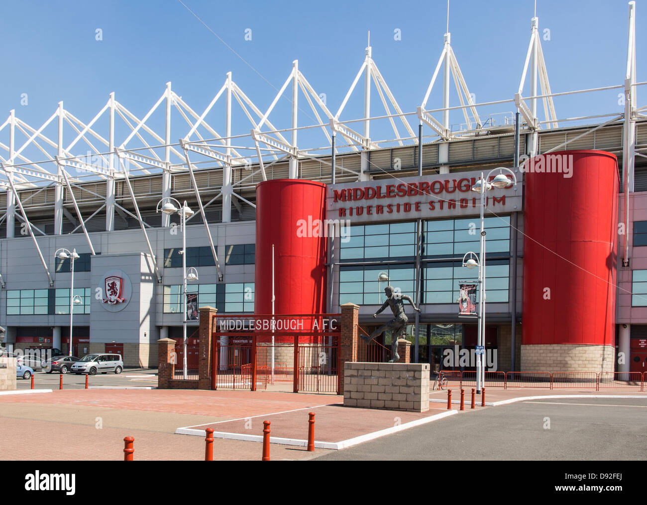 Entrance to the Riverside Stadium home of Middlesbrough FC England UK ...
