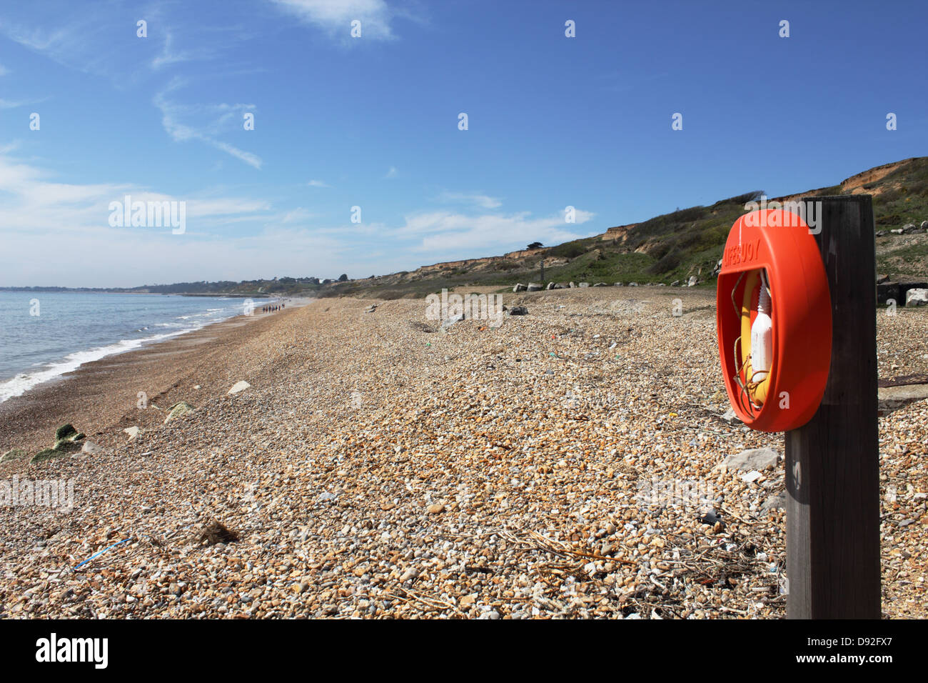 Pebble beach at Barton on Sea, Hampshire, England UK Stock Photo - Alamy