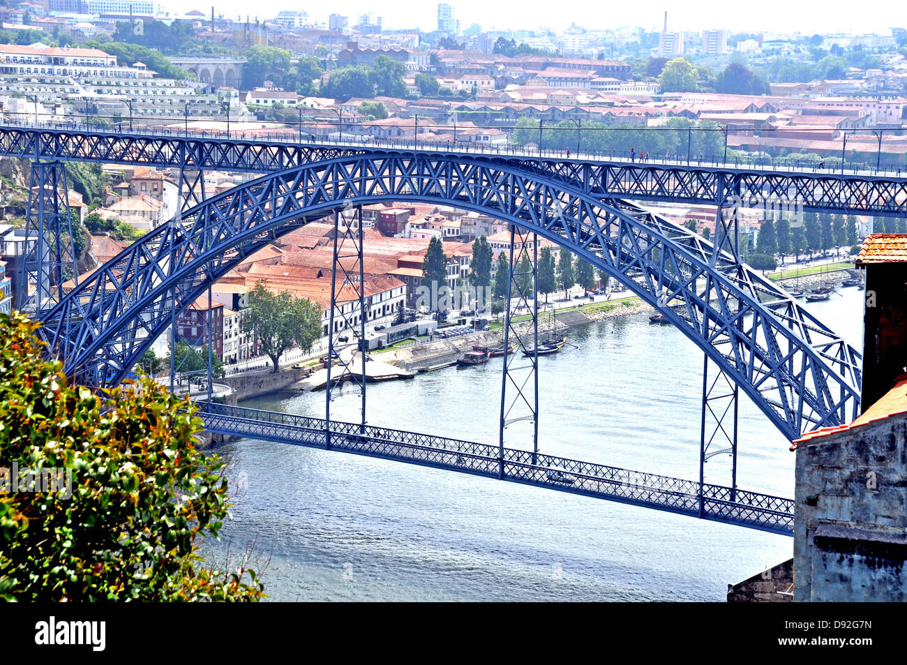 D. Luis I bridge by Gustave Eiffel Porto Portugal Stock Photo: 57219673 ...