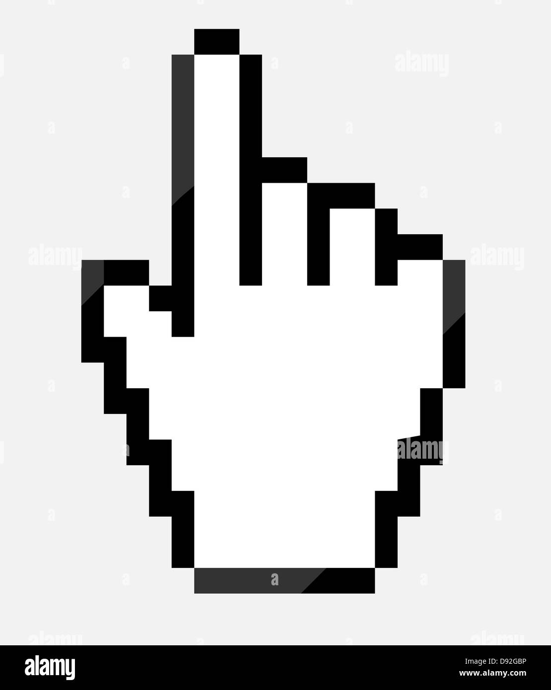 Mouse hand cursor vector illustration Stock Photo - Alamy
