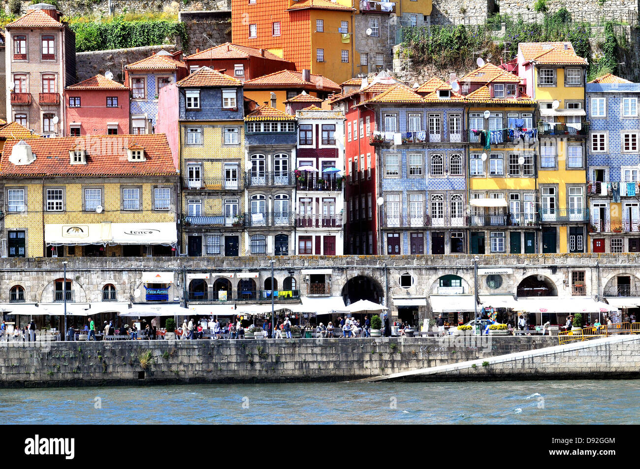 quay on Douro river Porto Portugal Stock Photo - Alamy