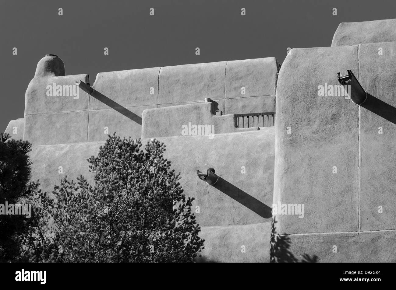 Old santa fe architecture Black and White Stock Photos & Images - Alamy