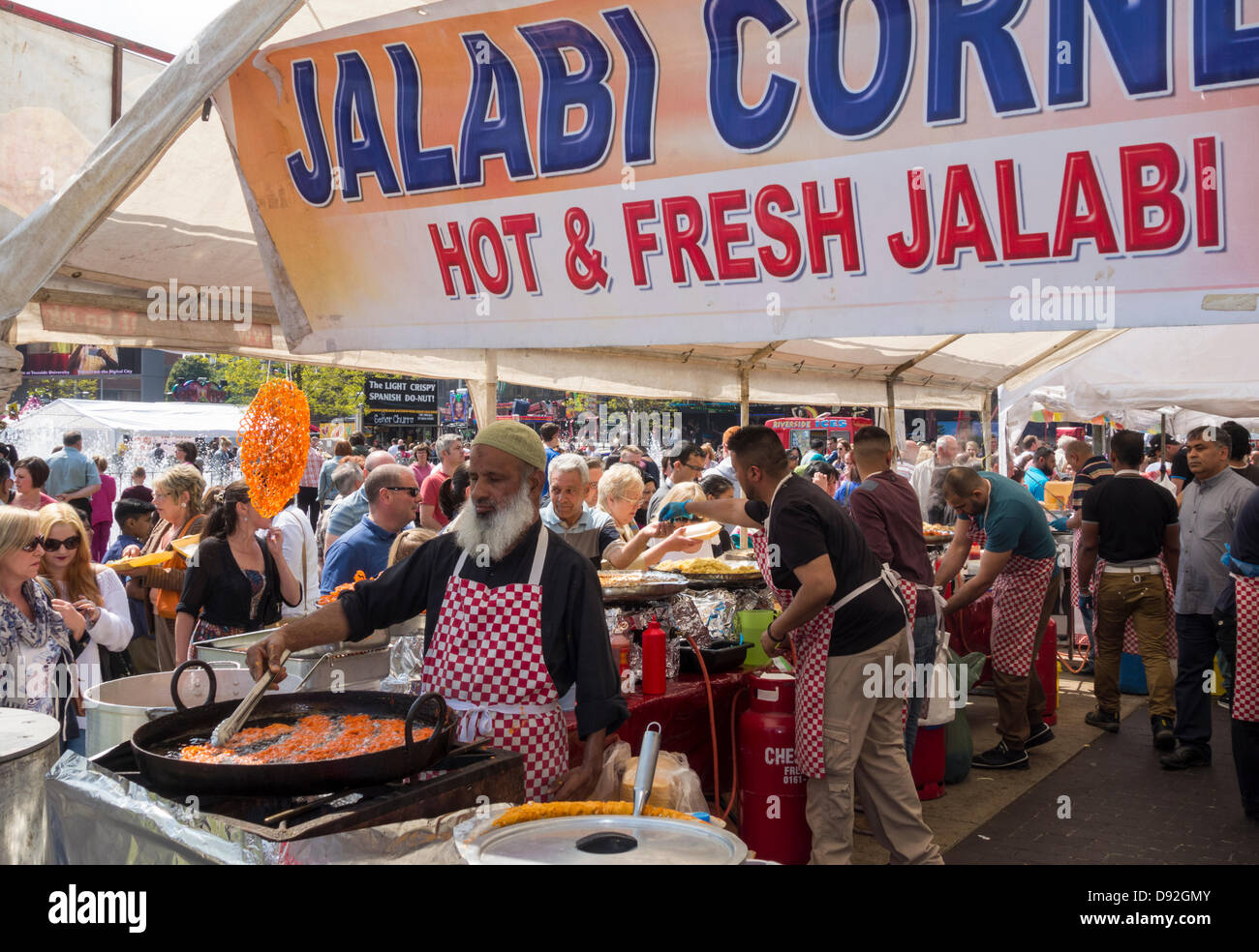 Asian food stall at Middlesbrough Mela multicultural Festival ...