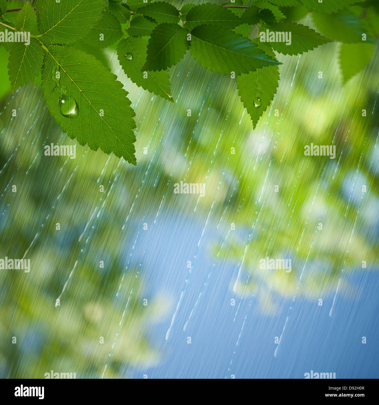 Summer Rain. Abstract environmental backgrounds for your design Stock ...