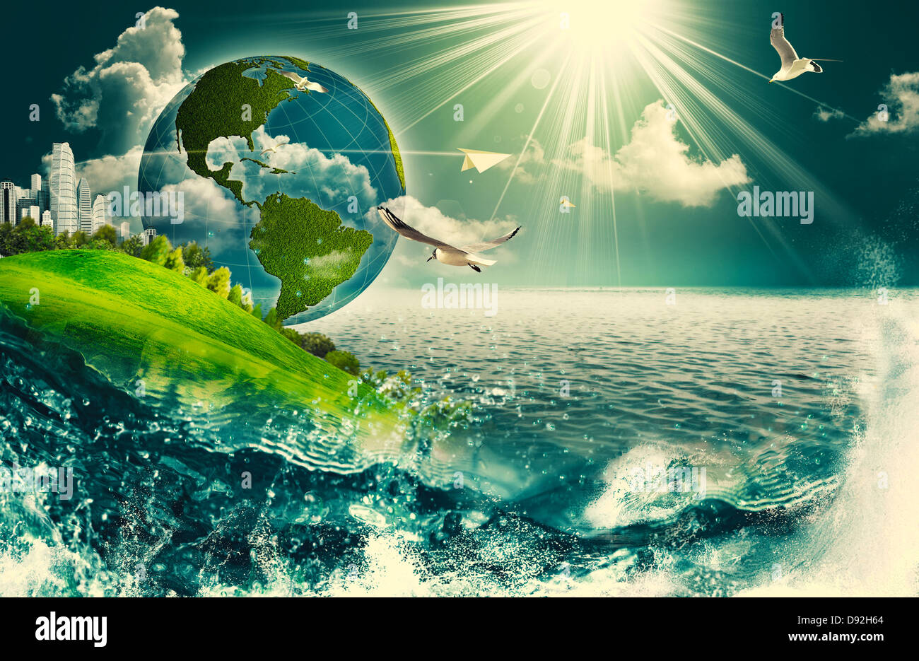 Abstract eco and environmental backgrounds for your design Stock Photo ...