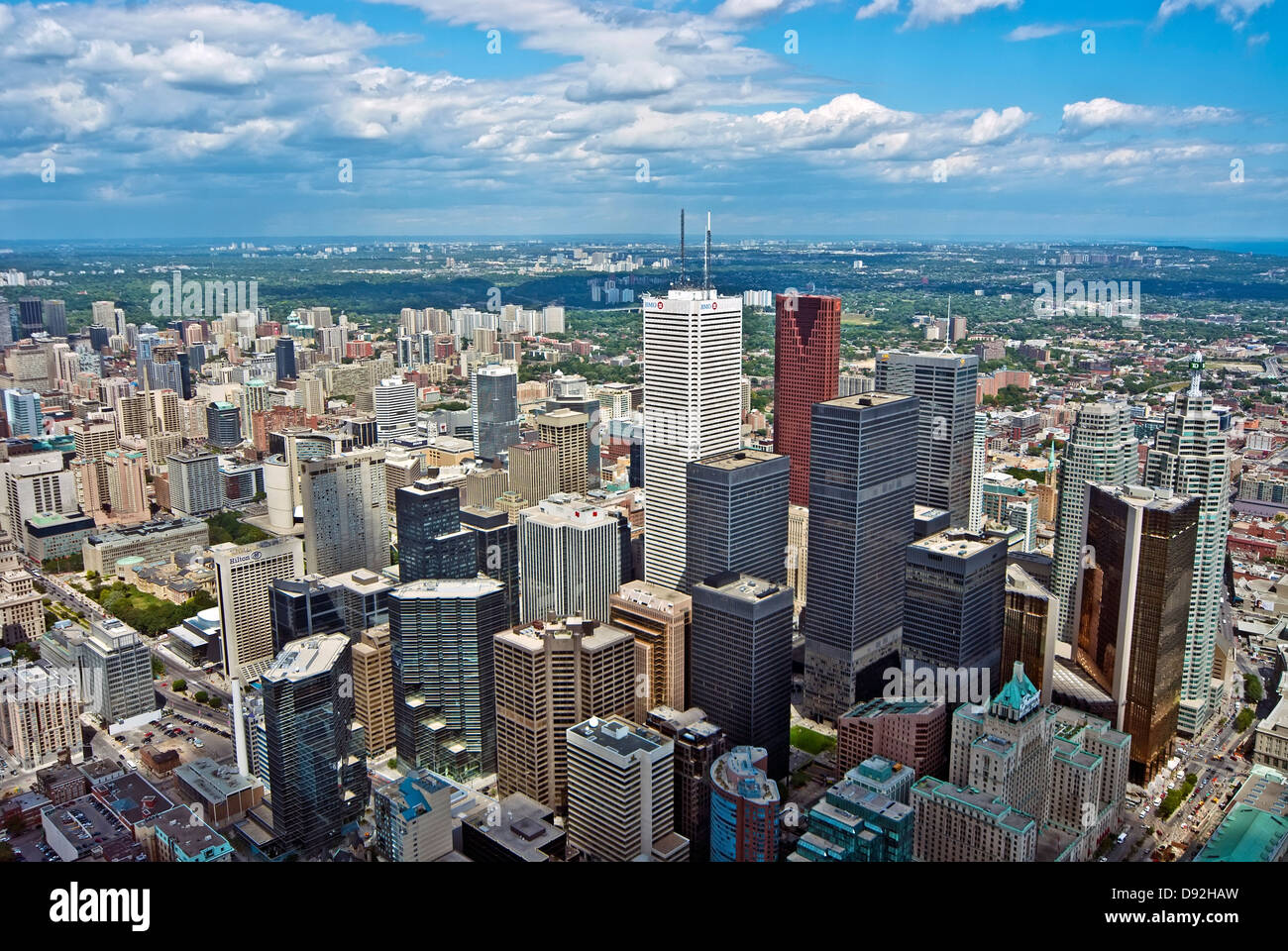 Toronto Downtown Aerial view Stock Photo - Alamy