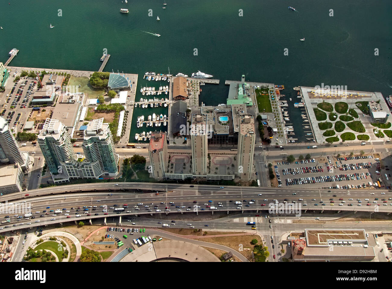Toronto, Queens quay and Water front Stock Photo - Alamy