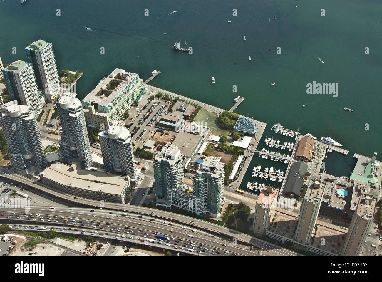 Toronto, Queens quay and Water front Stock Photo - Alamy