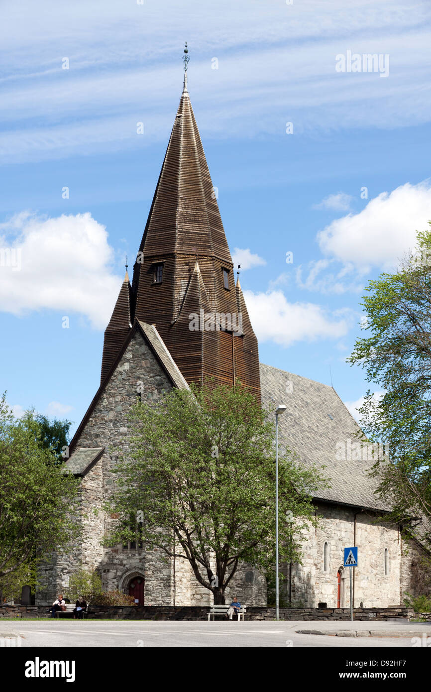 Voss Church - Vangskyrkja in Norway Stock Photo - Alamy