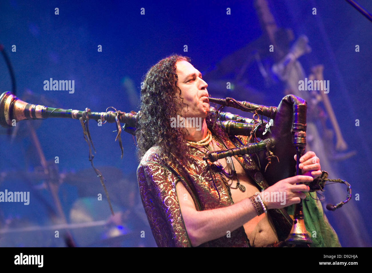 Neo-Medieval rock band called Corvus Corax from Germany performing at ...