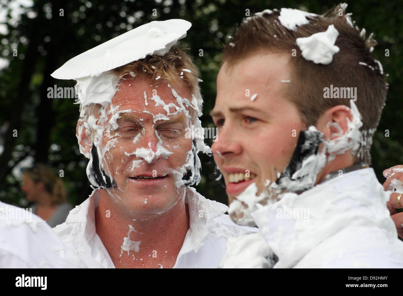 Bakewell, Derbyshire,UK. 9th June 2013. Competitors at the Mr Darcy ...