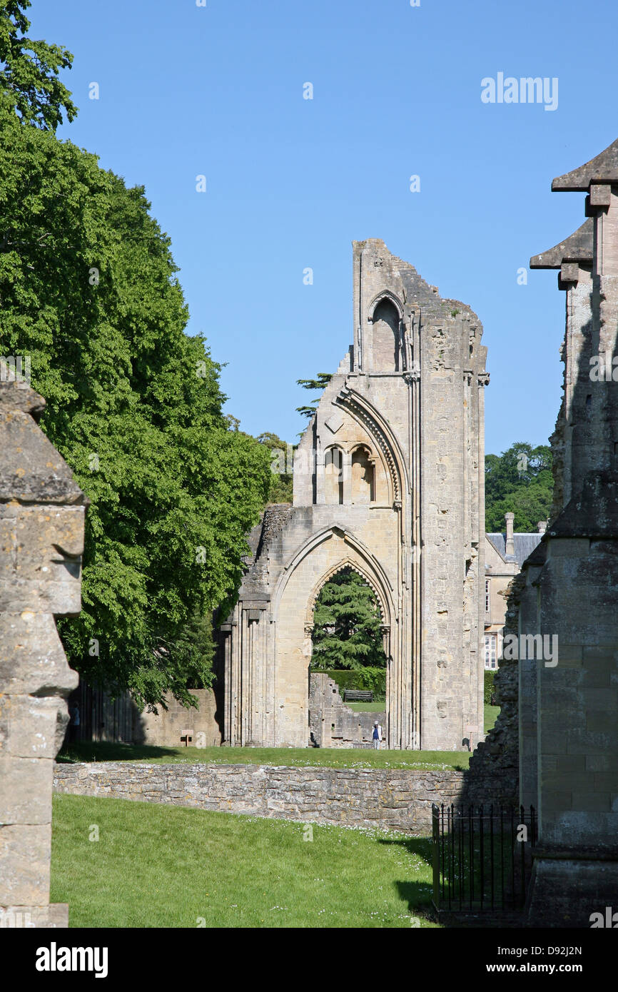 Ruins of Glastonbury Abbey, Somerset, England Stock Photo - Alamy