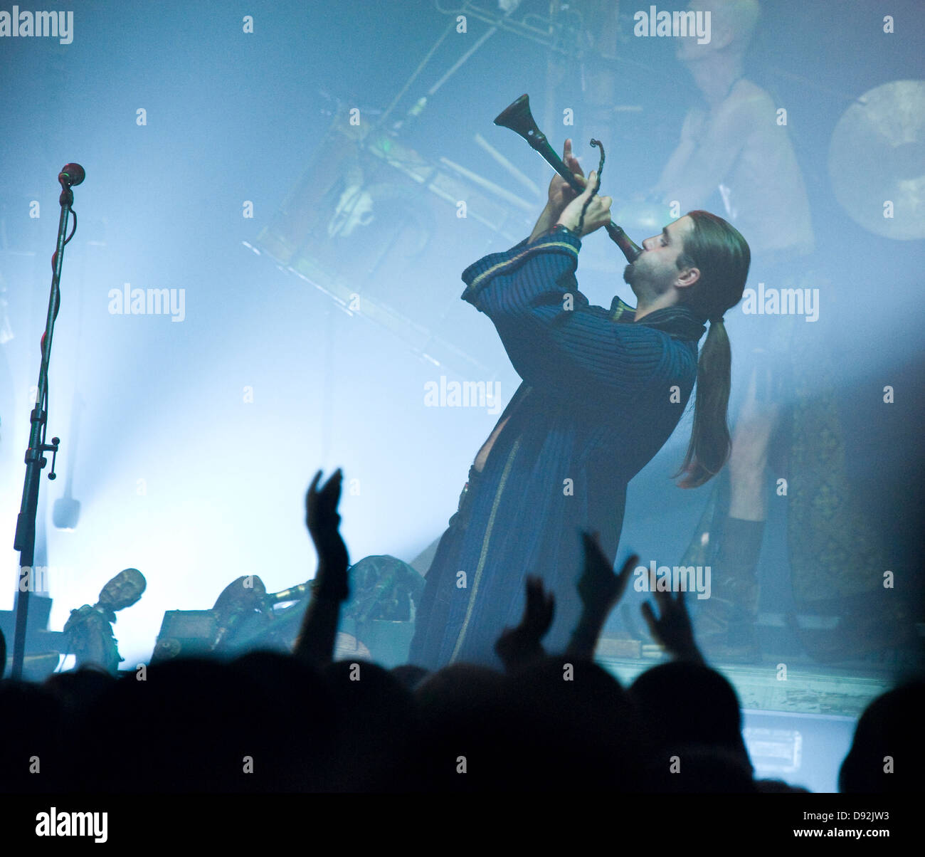 Neo-Medieval rock band called Corvus Corax from Germany performing at ...