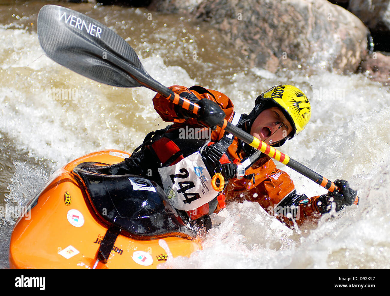 Vail, Colorado, USA. June 8, 2013: Colorado's twelve year old, Sage ...