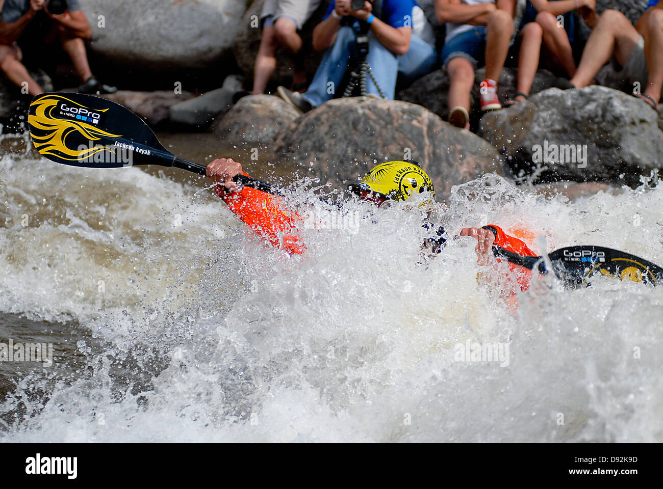 Vail, Colorado, USA. June 8, 2013: World Champion, Eric Jackson, in ...