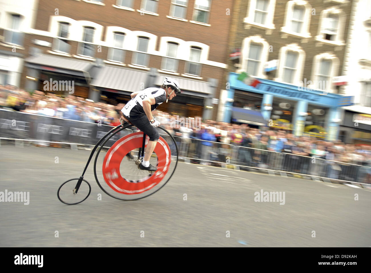 Penny farthing bicycle woman hi-res stock photography and images - Alamy