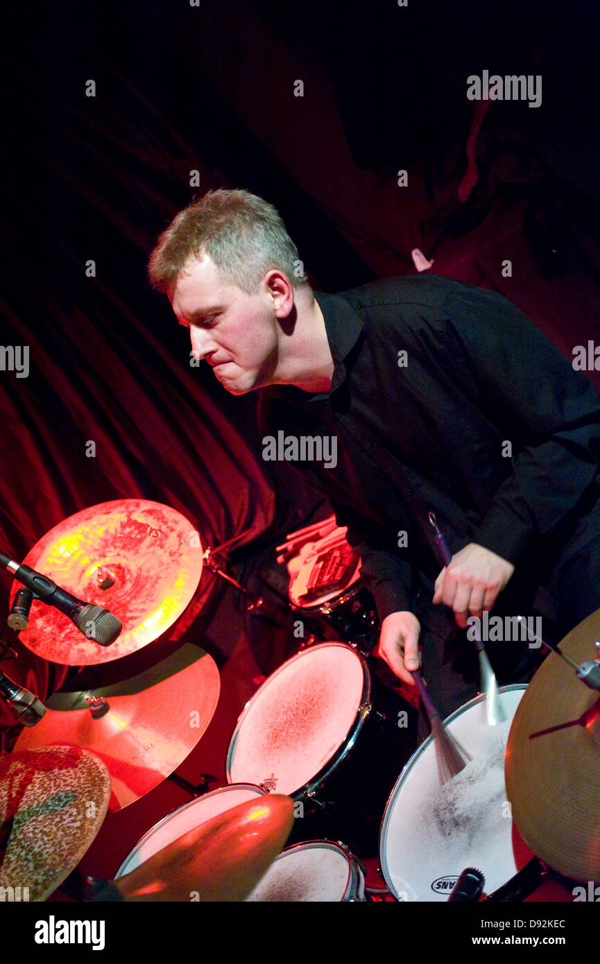 Polish jazz trio Jurek Jagoda Trio performing at Tygmont jazz club in ...